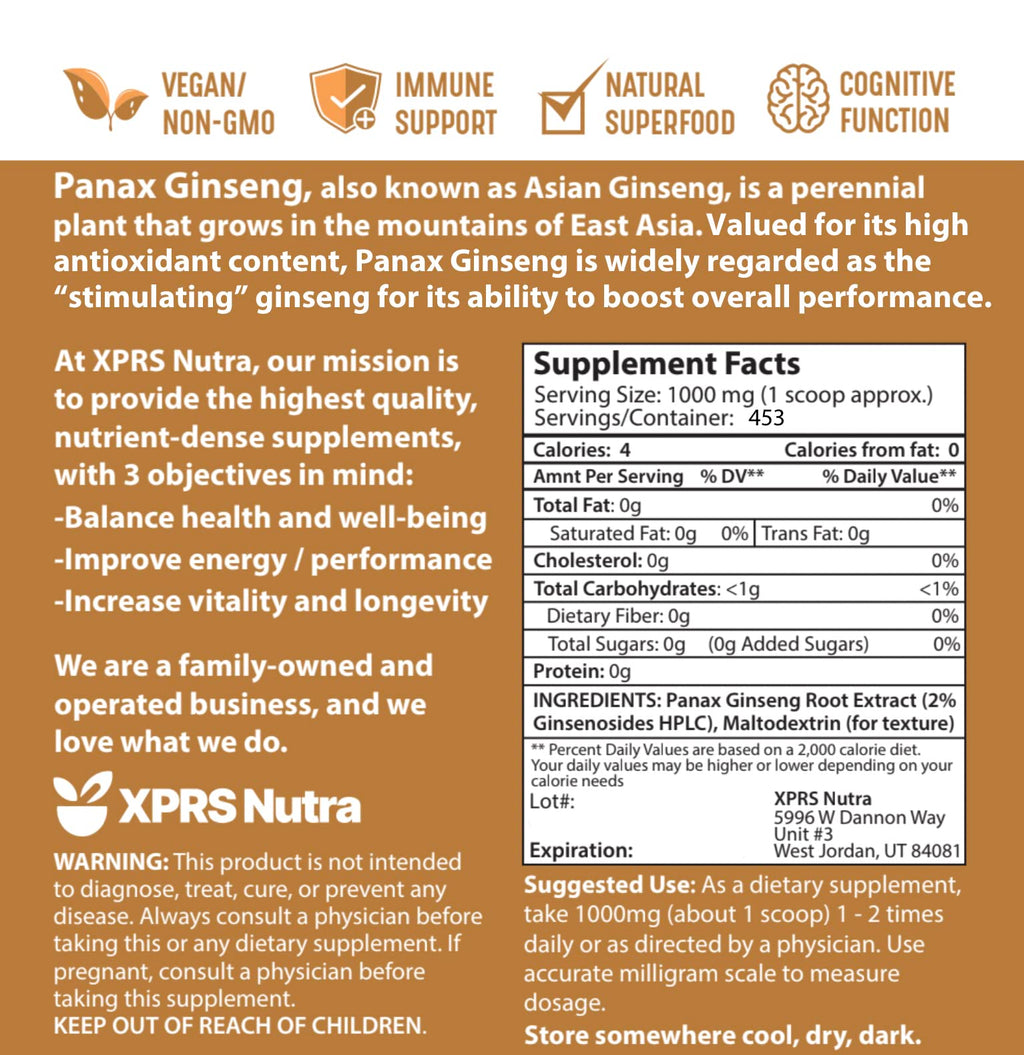 XPRS Nutra ginseng for vitality