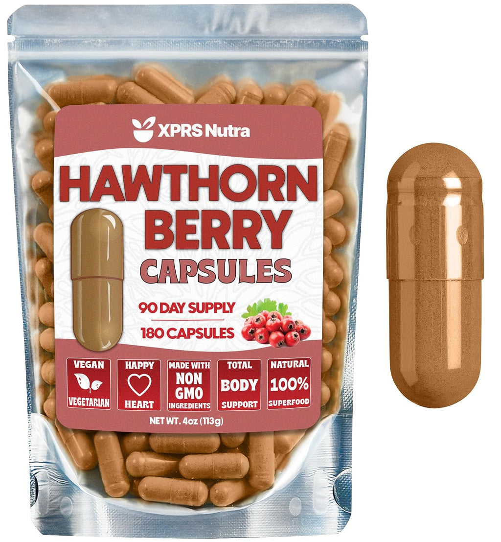 XPRS Nutra hawthorn berry capsules