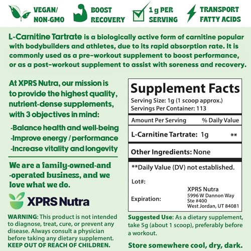 XPRS Nutra L-Carnitine performance boost
