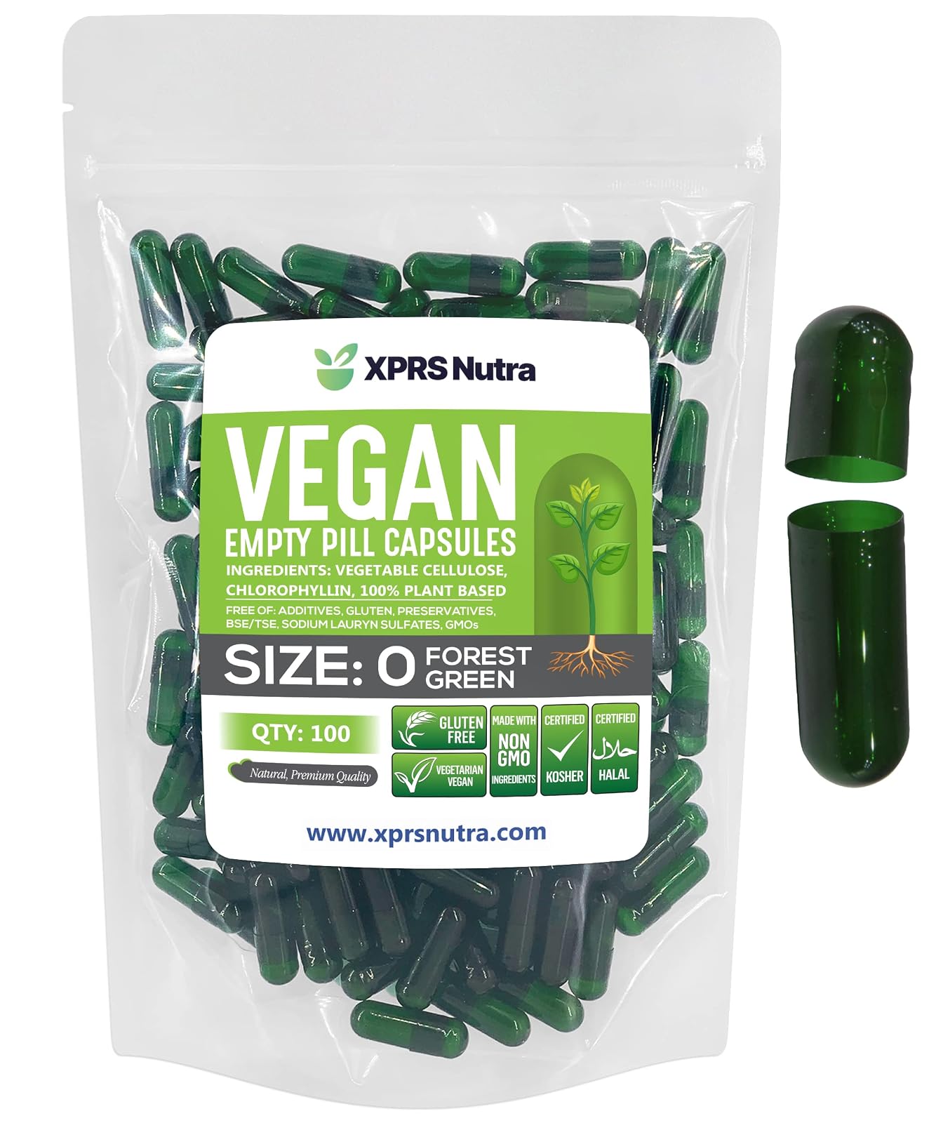 XPRS Nutra size 0 empty capsules