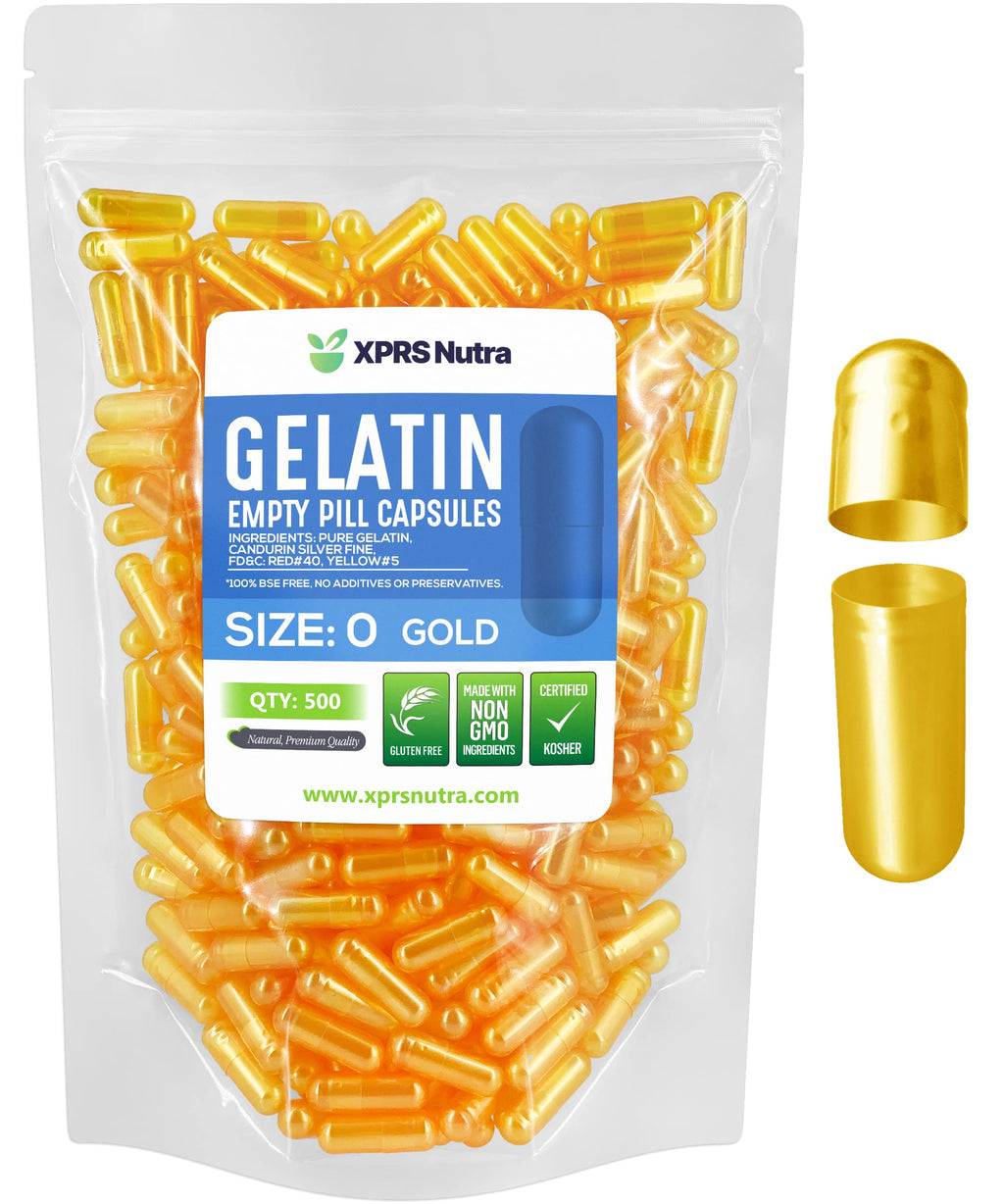 XPRS Nutra size 0 gelatin capsules