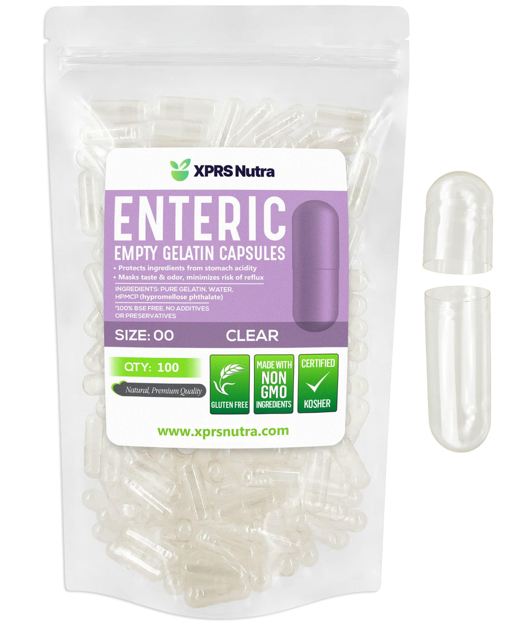 XPRS Nutra size 00 clear capsules