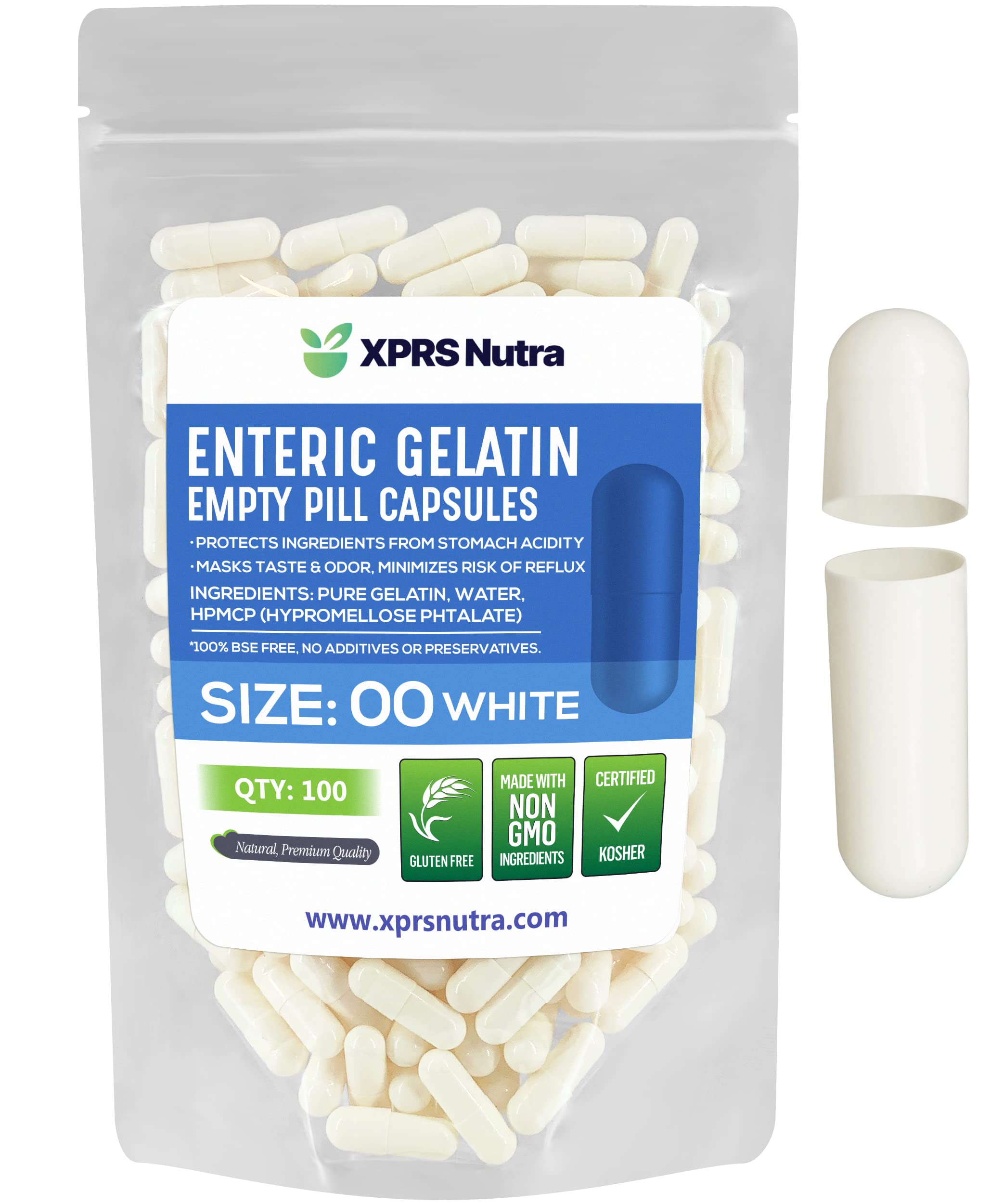 XPRS Nutra Size 00 empty capsules