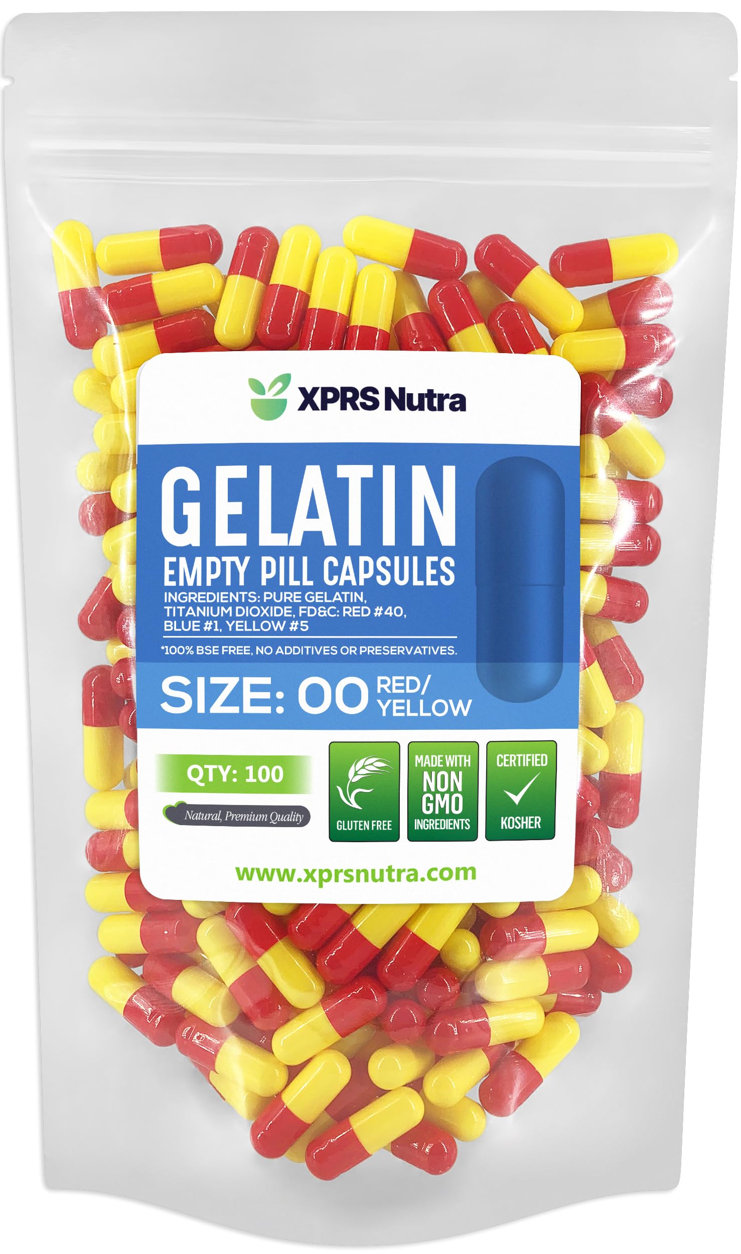 XPRS Nutra size 00 empty capsules