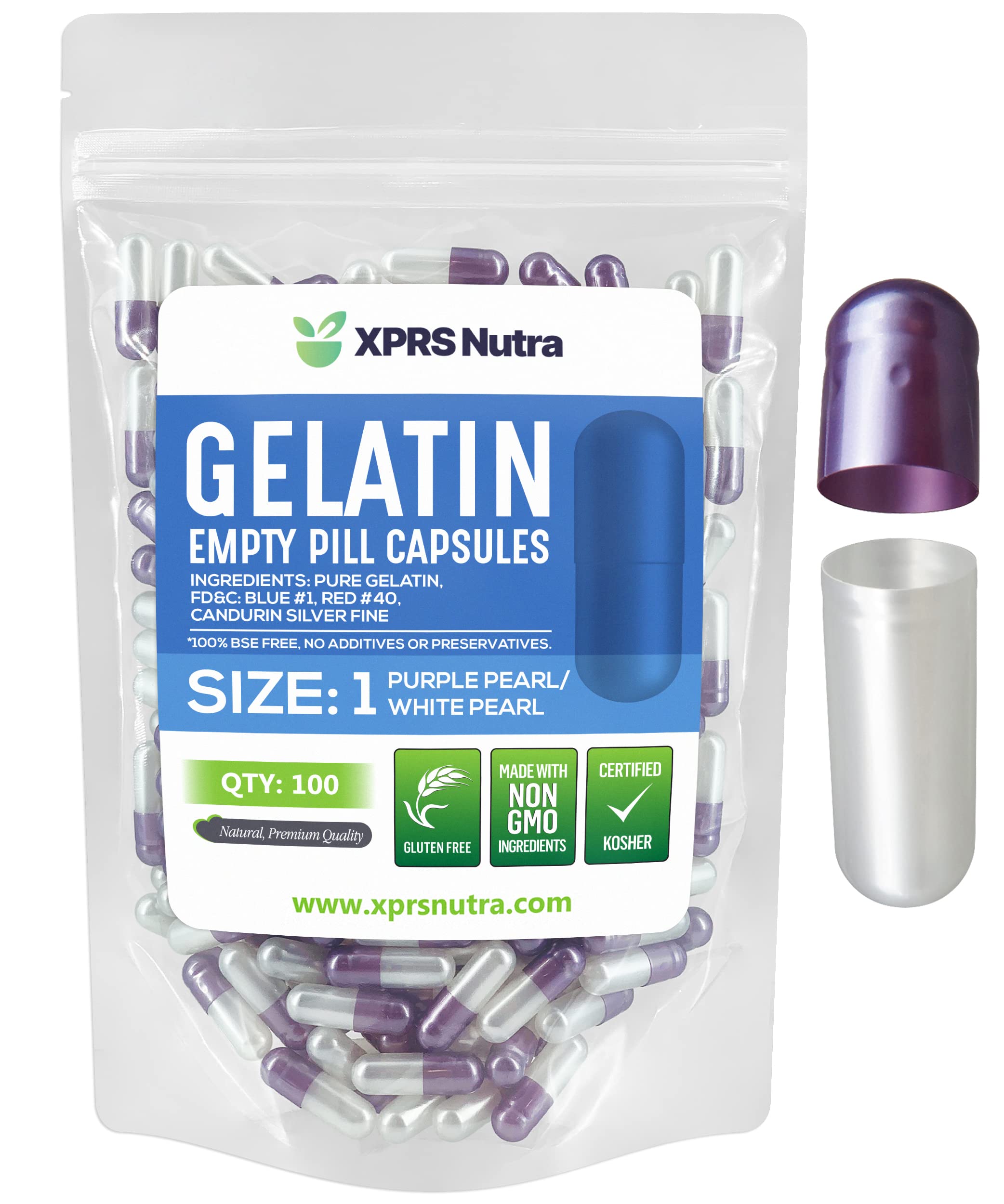 XPRS Nutra Size 1 gelatin capsules
