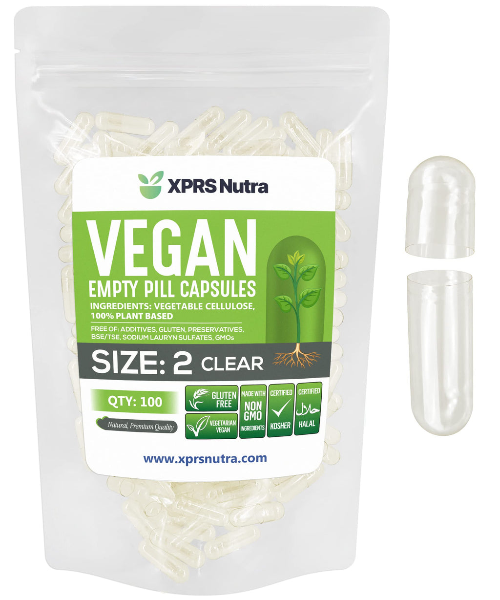 XPRS Nutra Size 2 clear capsules