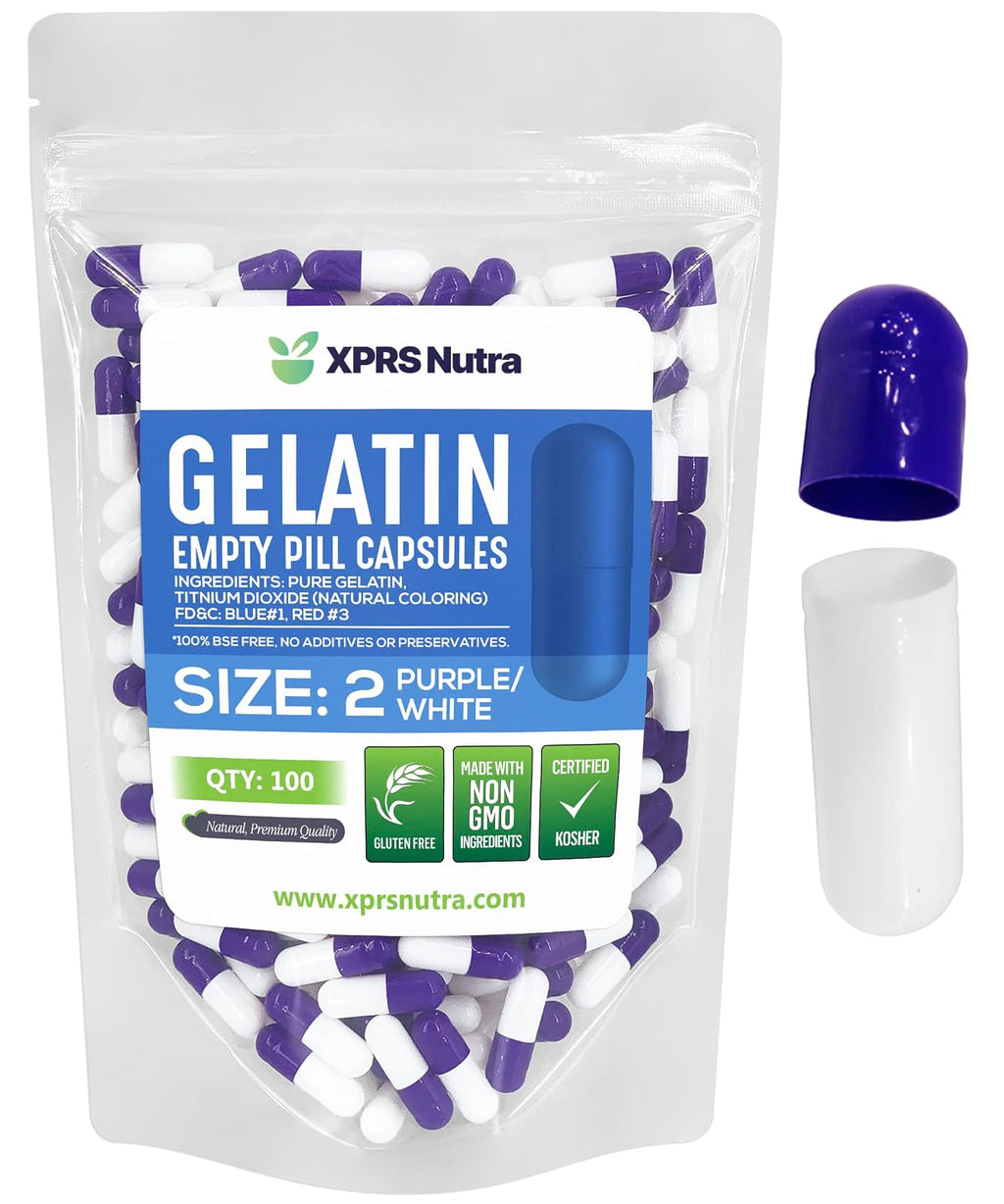 XPRS Nutra size 2 empty capsules