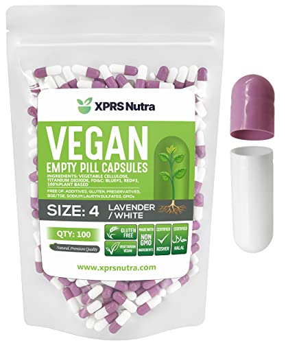XPRS Nutra size 4 empty capsules
