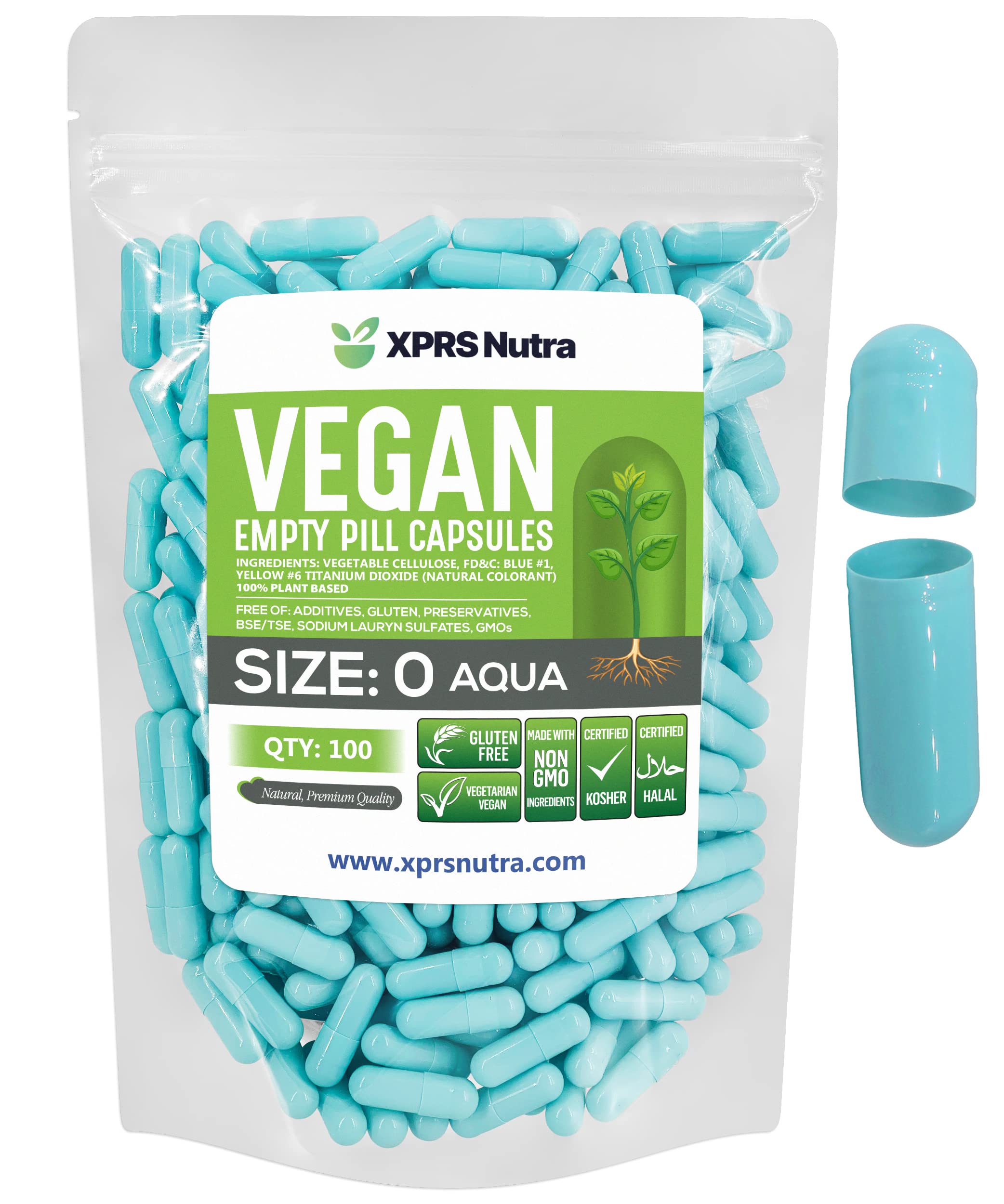 XPRS Nutra vegan capsules for supplements