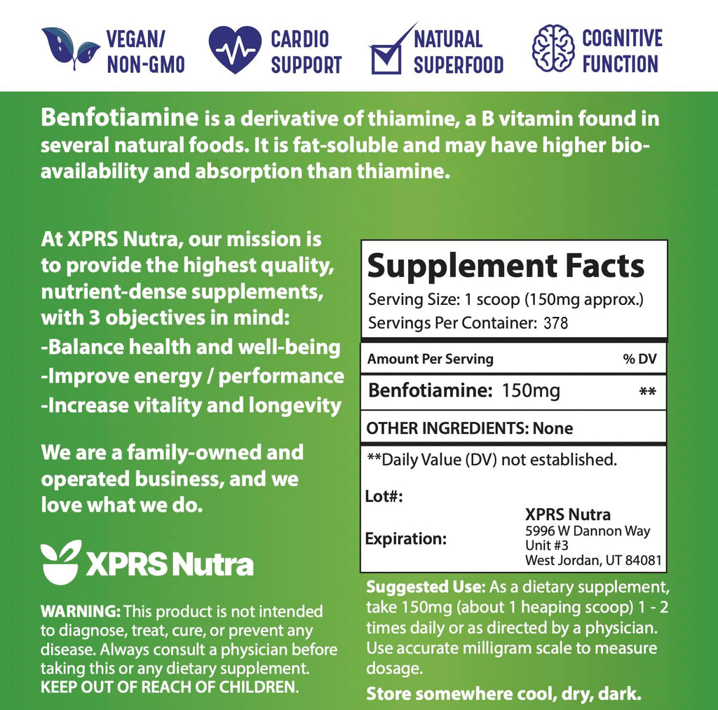 XPRS Nutra Vitamin B1 for overall wellness