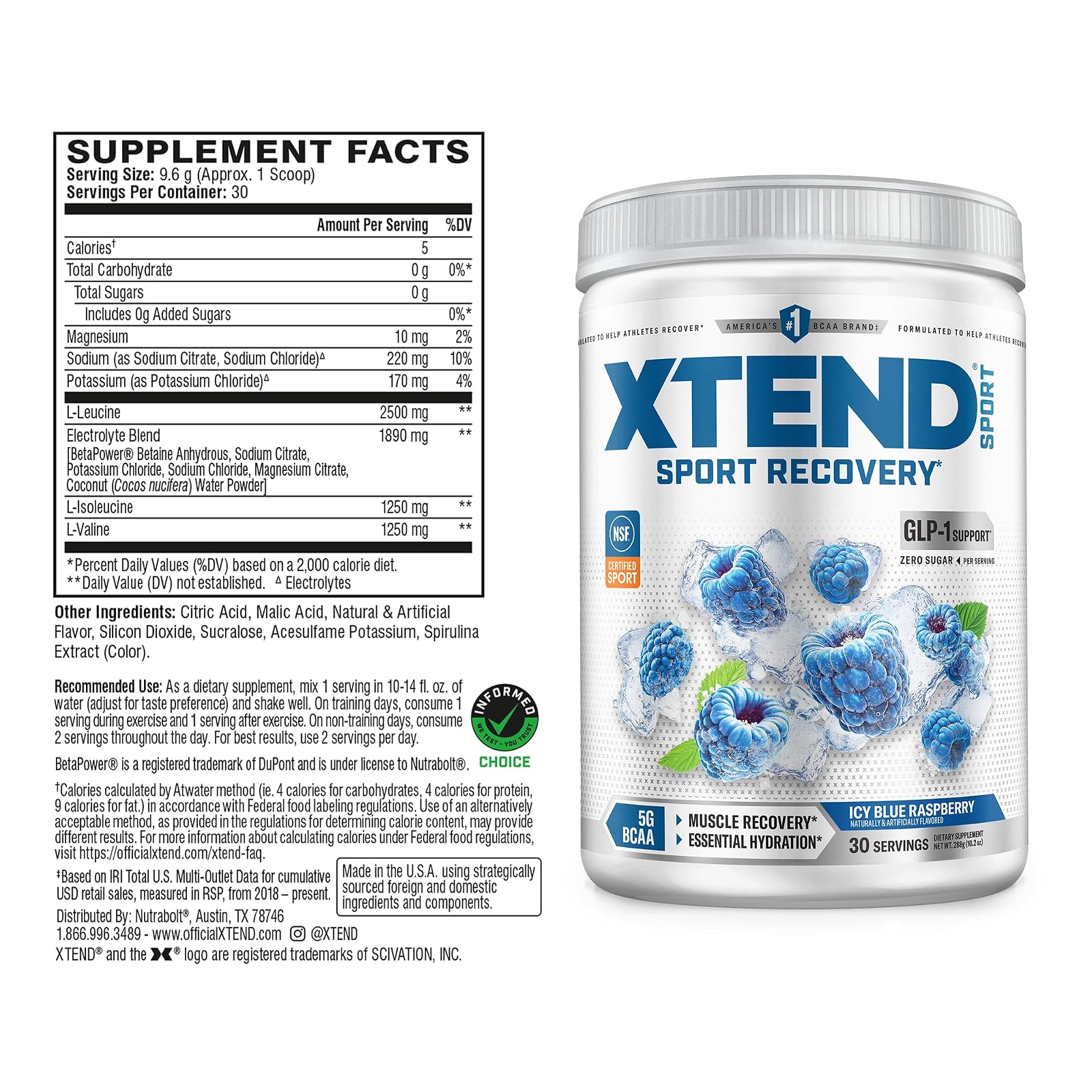 XTEND sport amino acids supplement