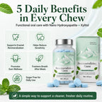 Xylitol chewing gum promotes fresh breath