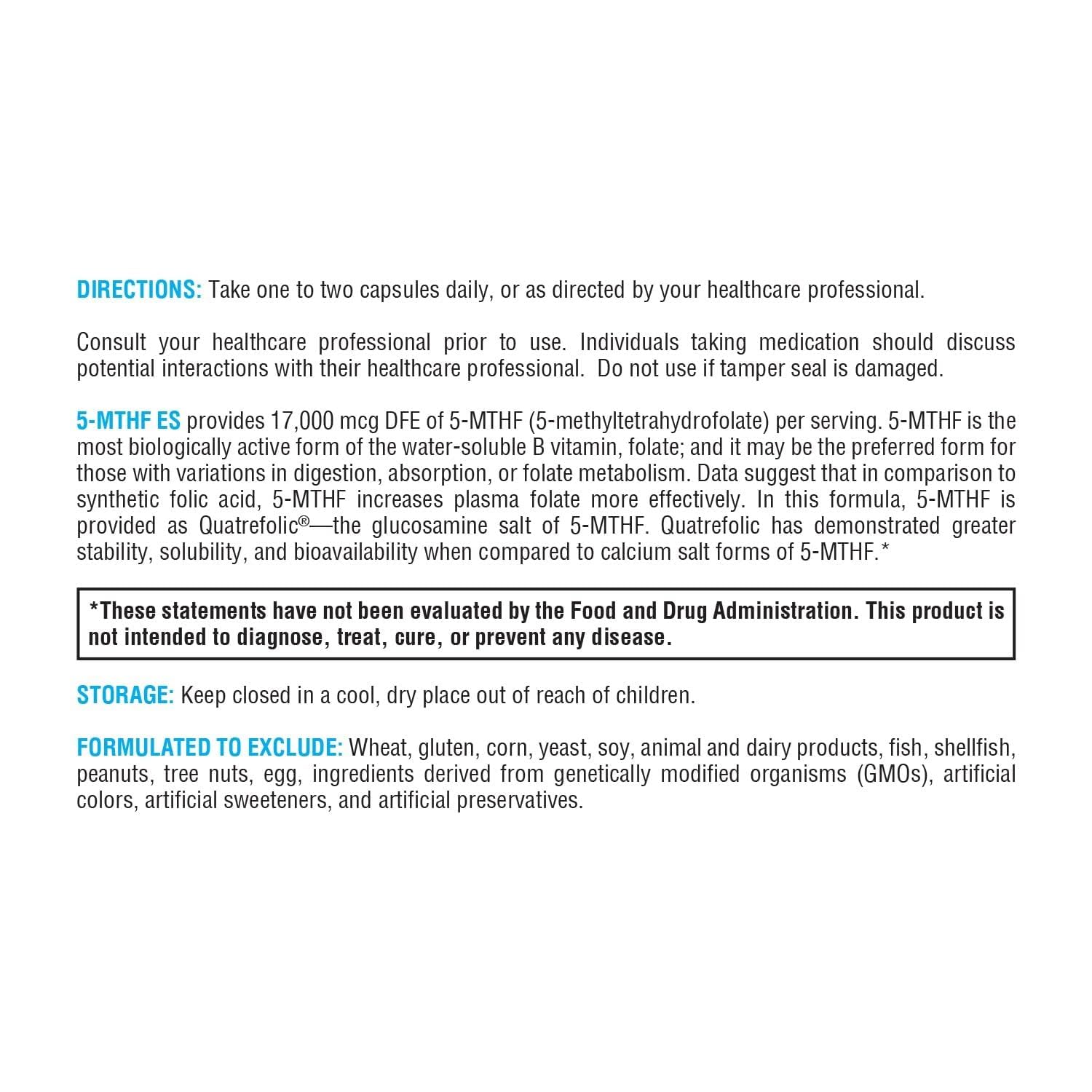 Xymogen 5-MTHF for cardiovascular health