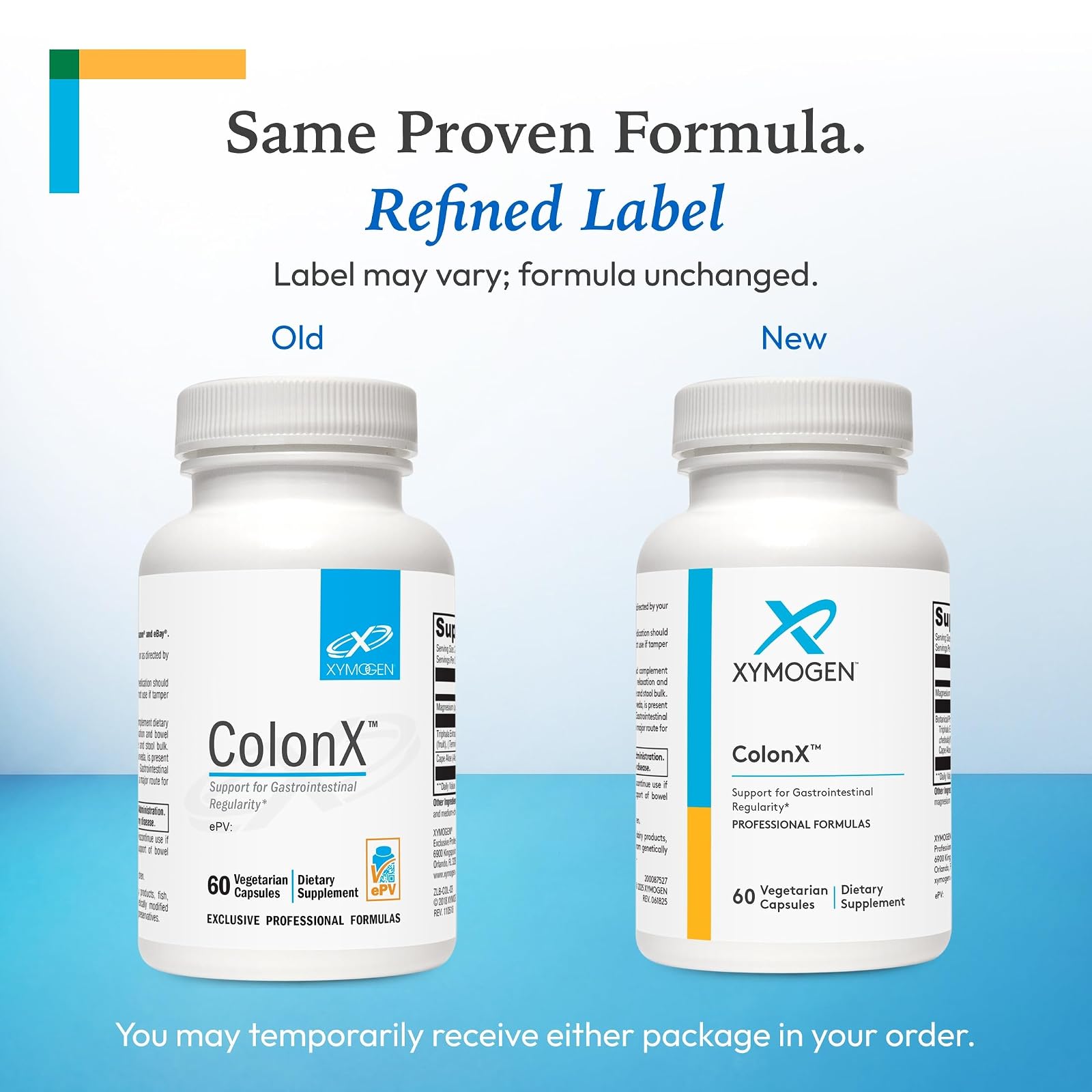 XYMOGEN ColonX detox herbal capsules