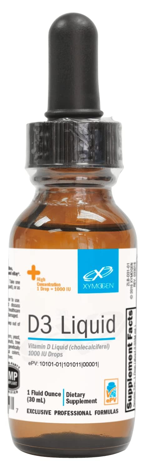 XYMOGEN D3 Liquid vitamin D supplement