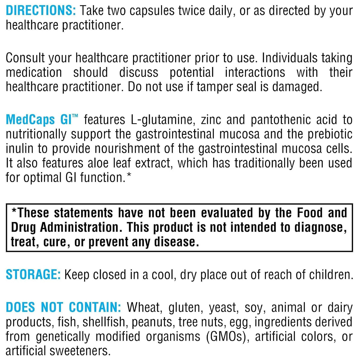 XYMOGEN MedCaps GI daily wellness supplement