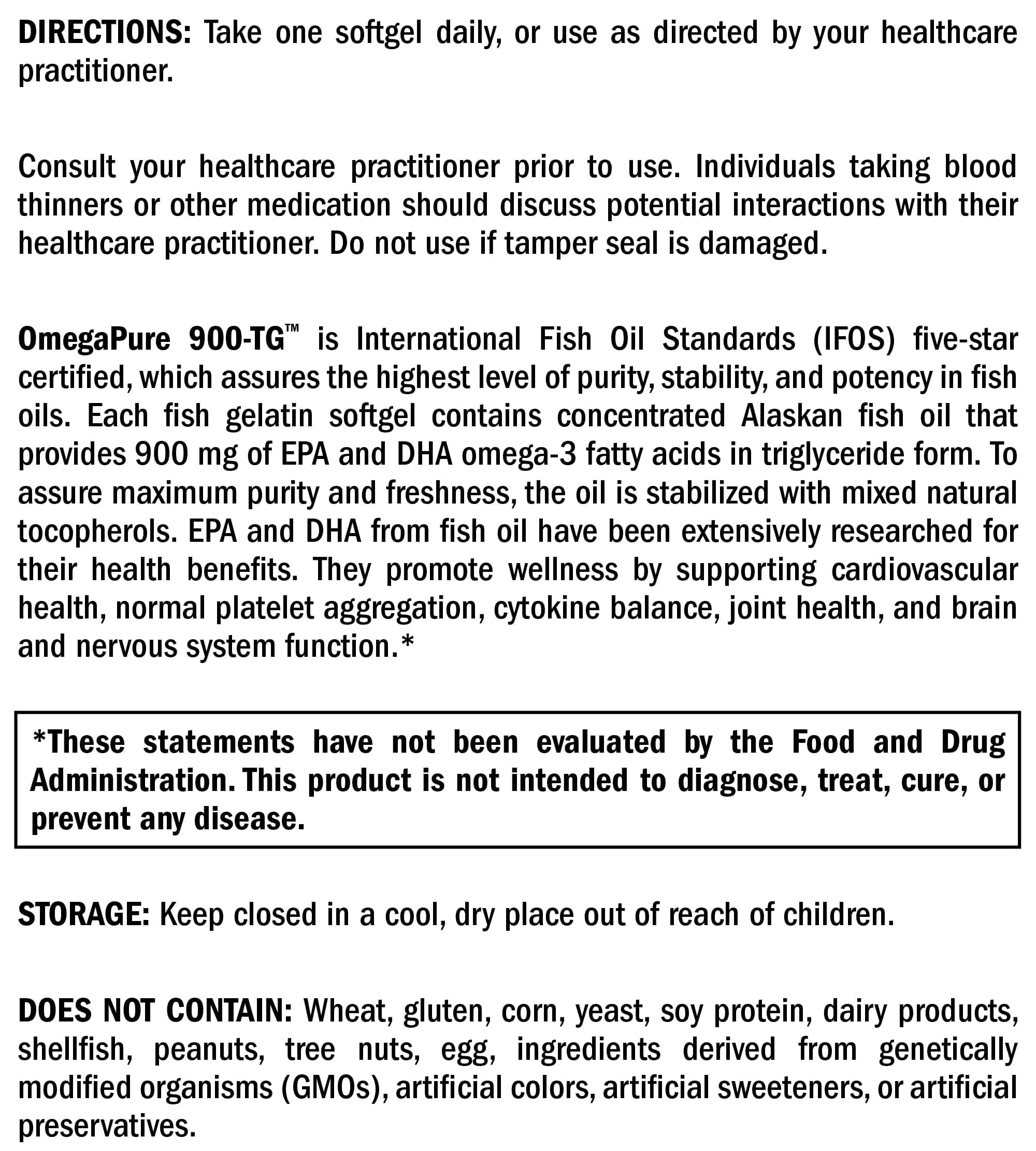 XYMOGEN OmegaPure health advantages