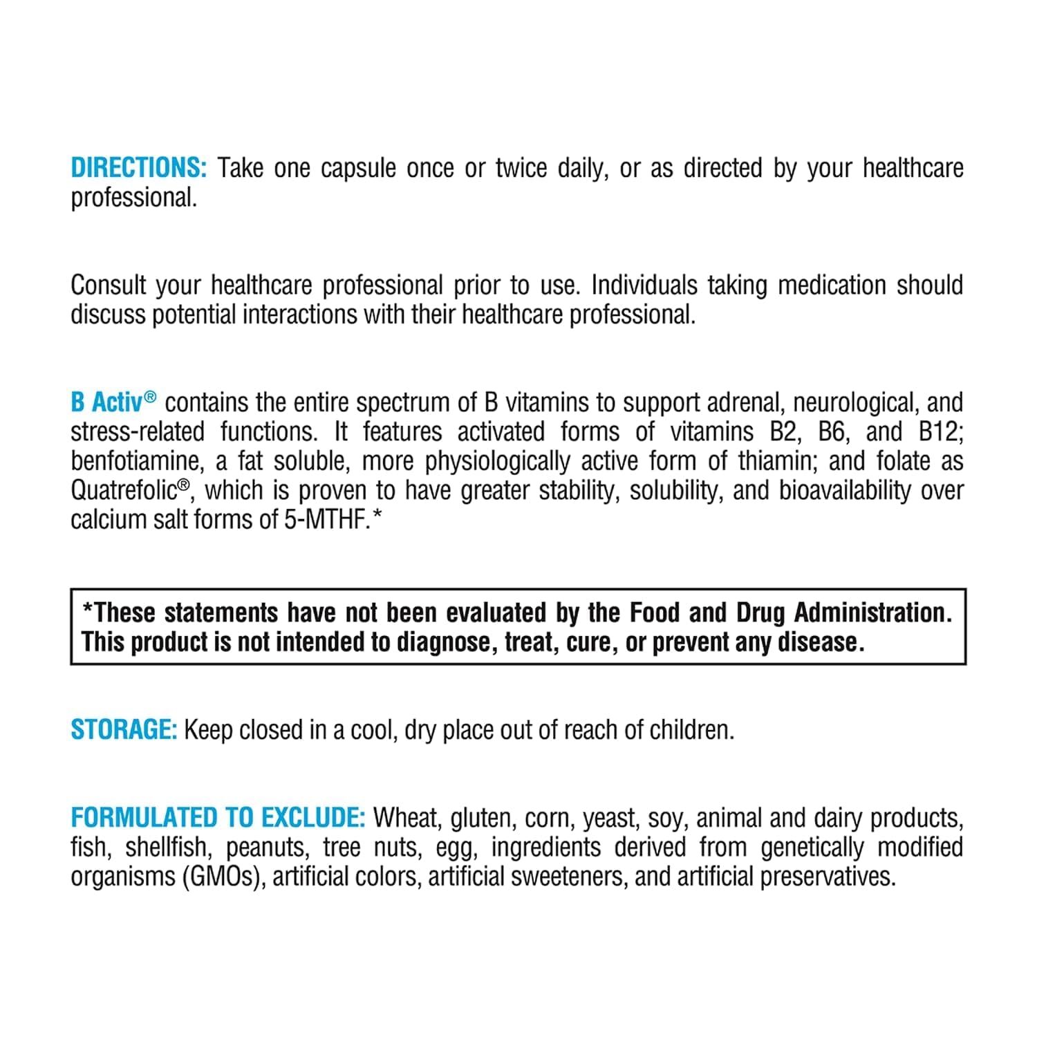 XYMOGEN vitamin b complex for vitality