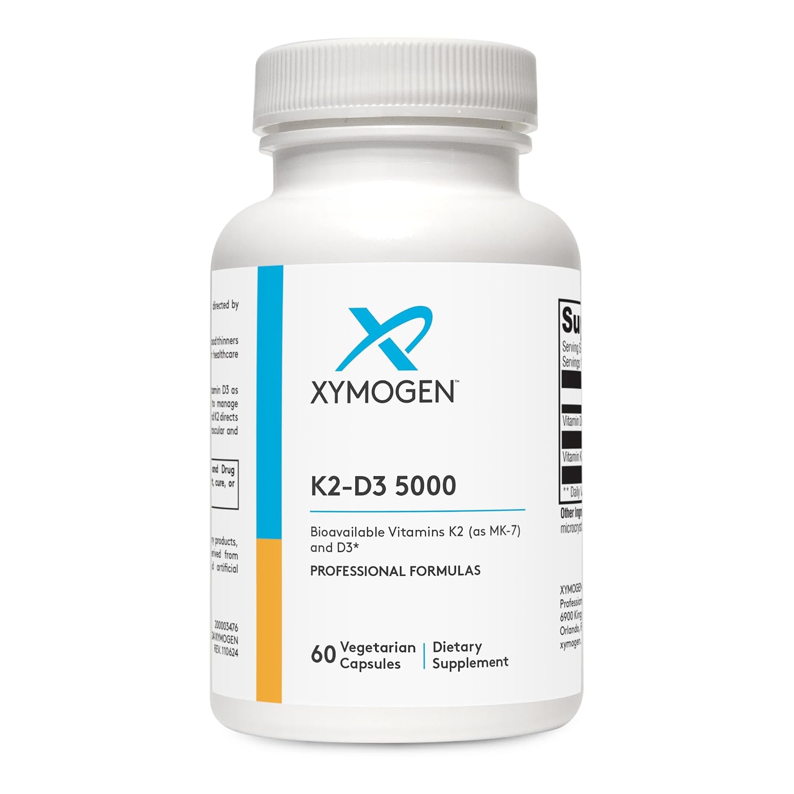 XYMOGEN vitamin D3 K2 capsules