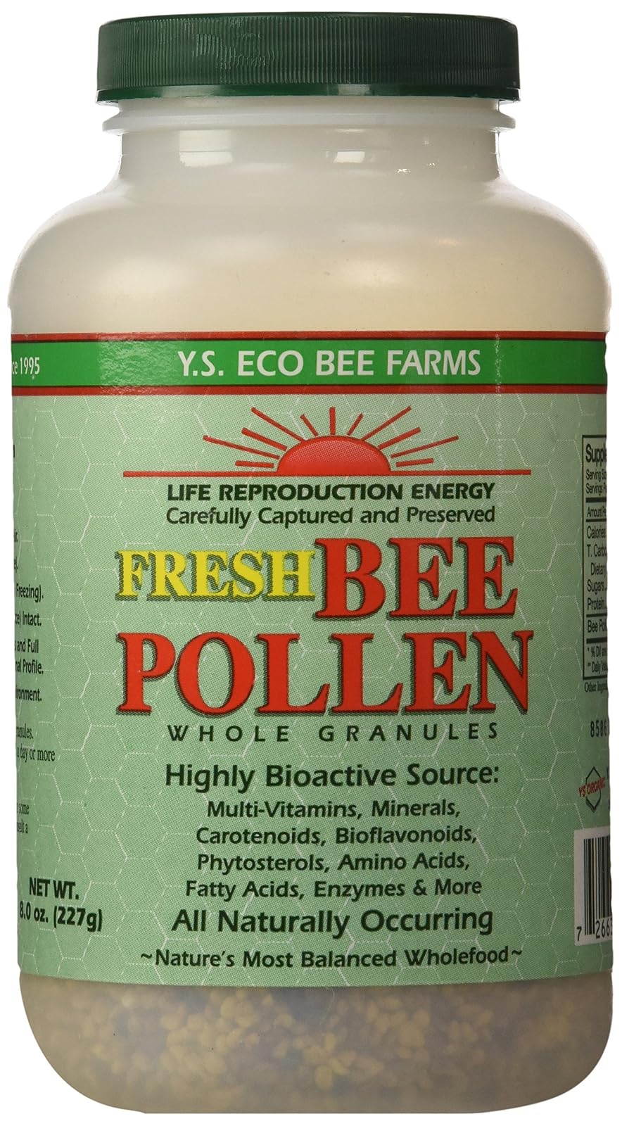 Y.S. Organics fresh bee pollen granules