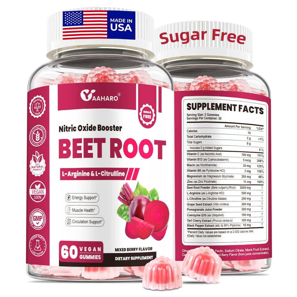 YAAHARO beet root gummies for energy