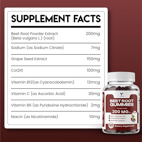 Yafur beet root gummies 100 mg