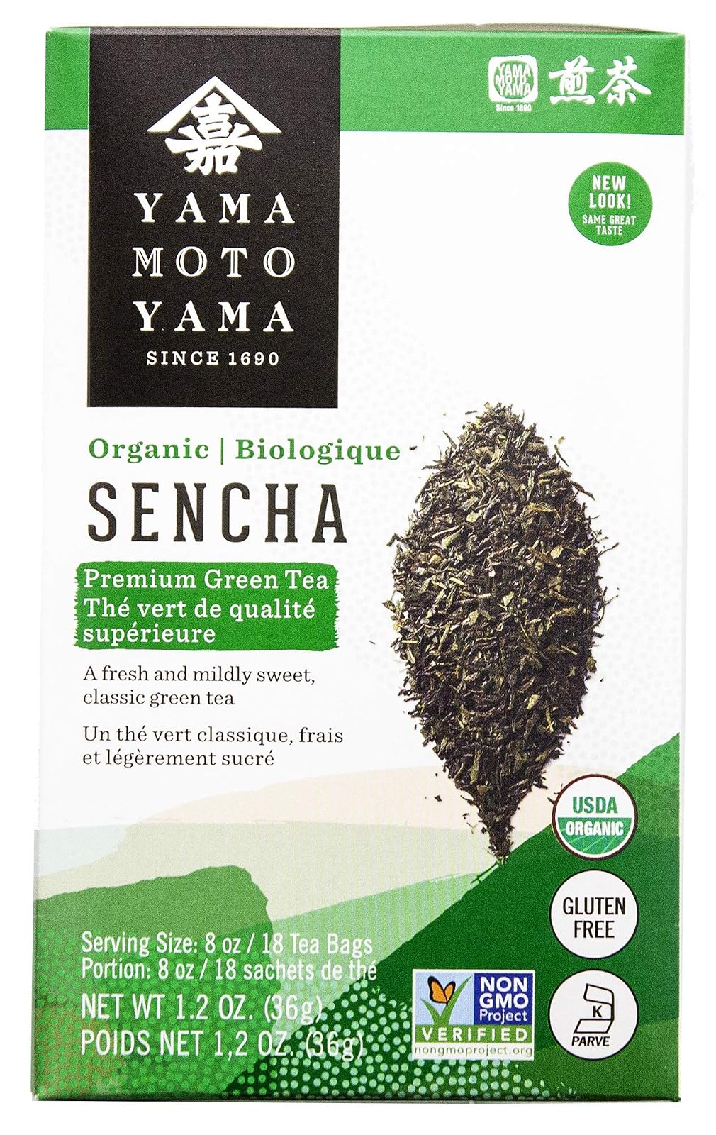 Yamamotoyama organic sencha green tea bags