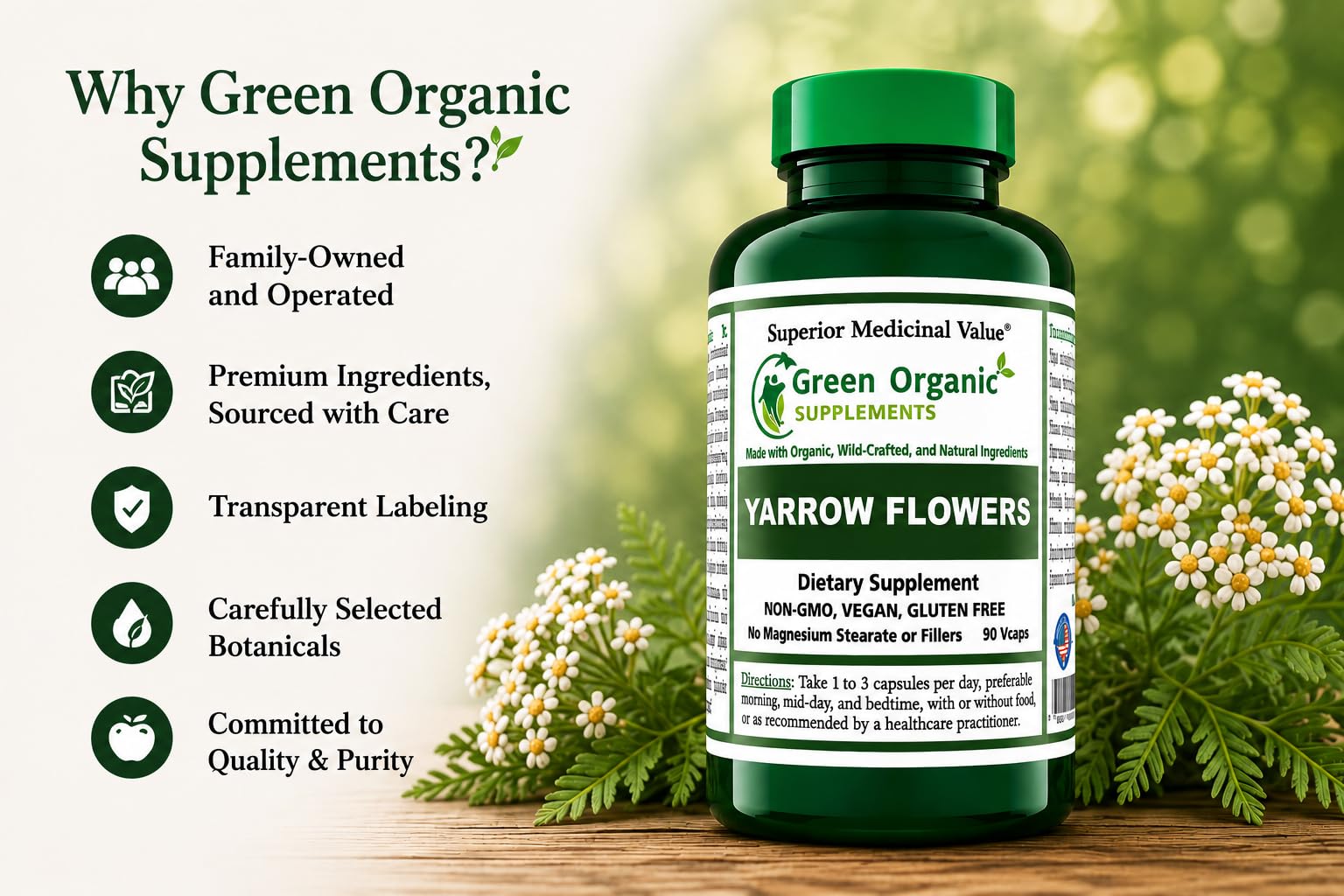 yarrow flower for digestive health