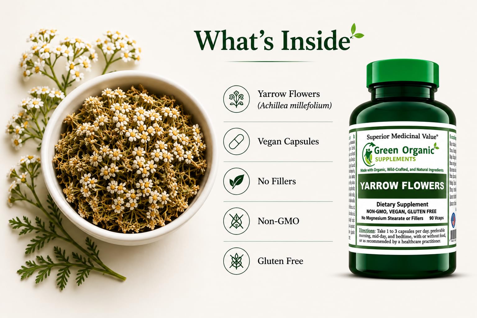 yarrow flower for immune support