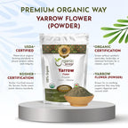Yarrow flower powder for soothing brews