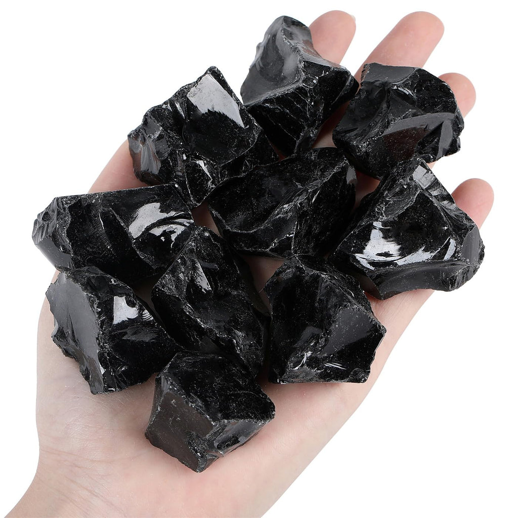 YATOJUZI black obsidian healing crystals