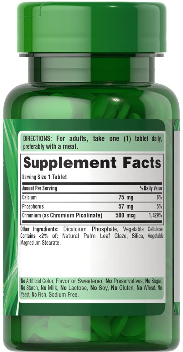 Yeast free chromium picolinate benefits