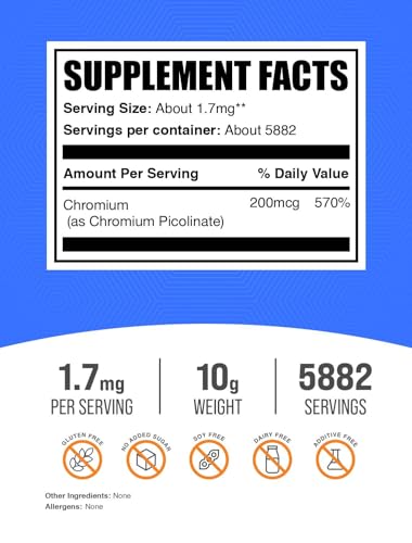 Yeast free chromium picolinate option