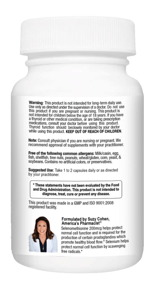 Yeast-free selenium for thyroid function