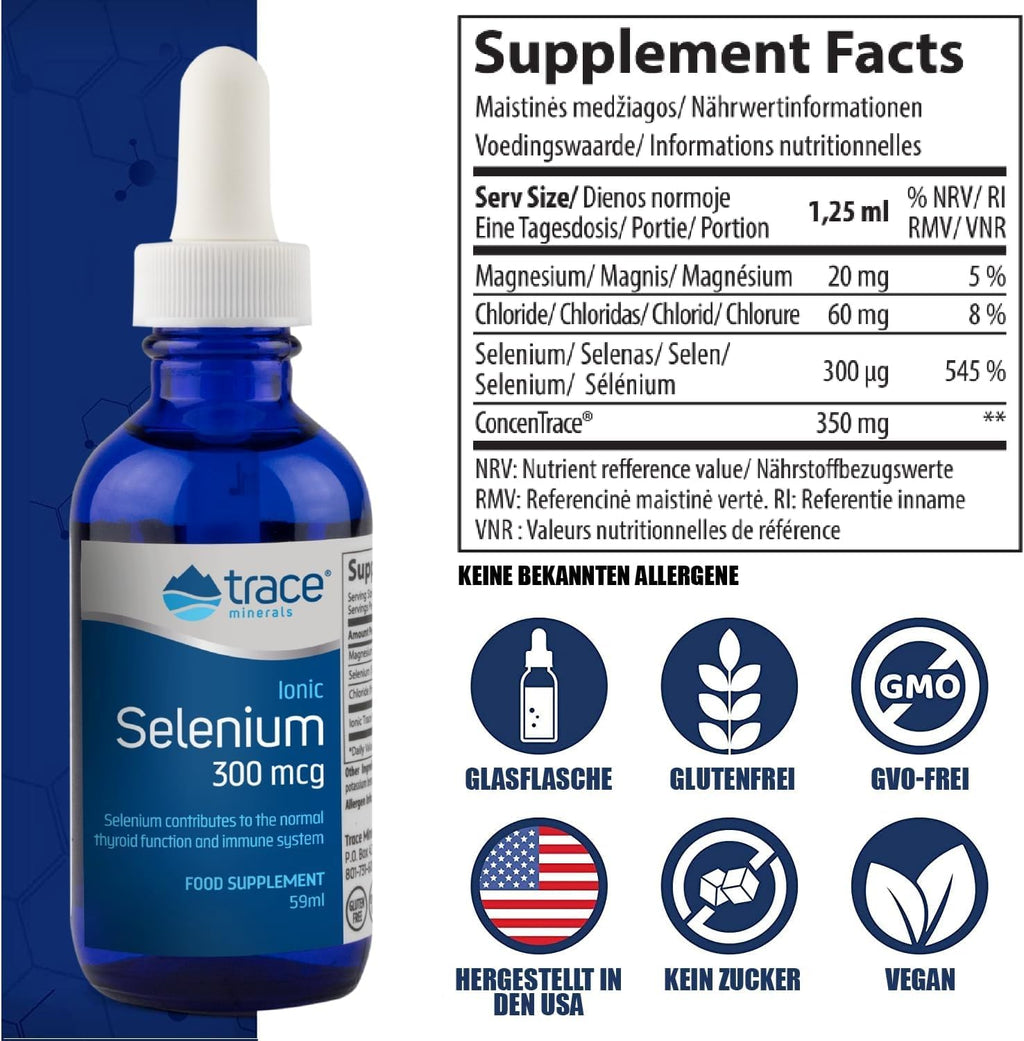 Yeast-free selenium supplement benefits