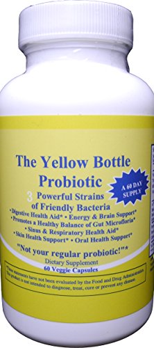 yellow bottle probiotic digestive support