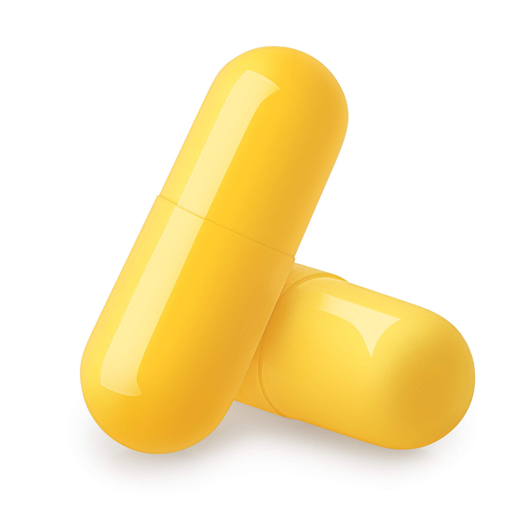yellow capsules for supplements