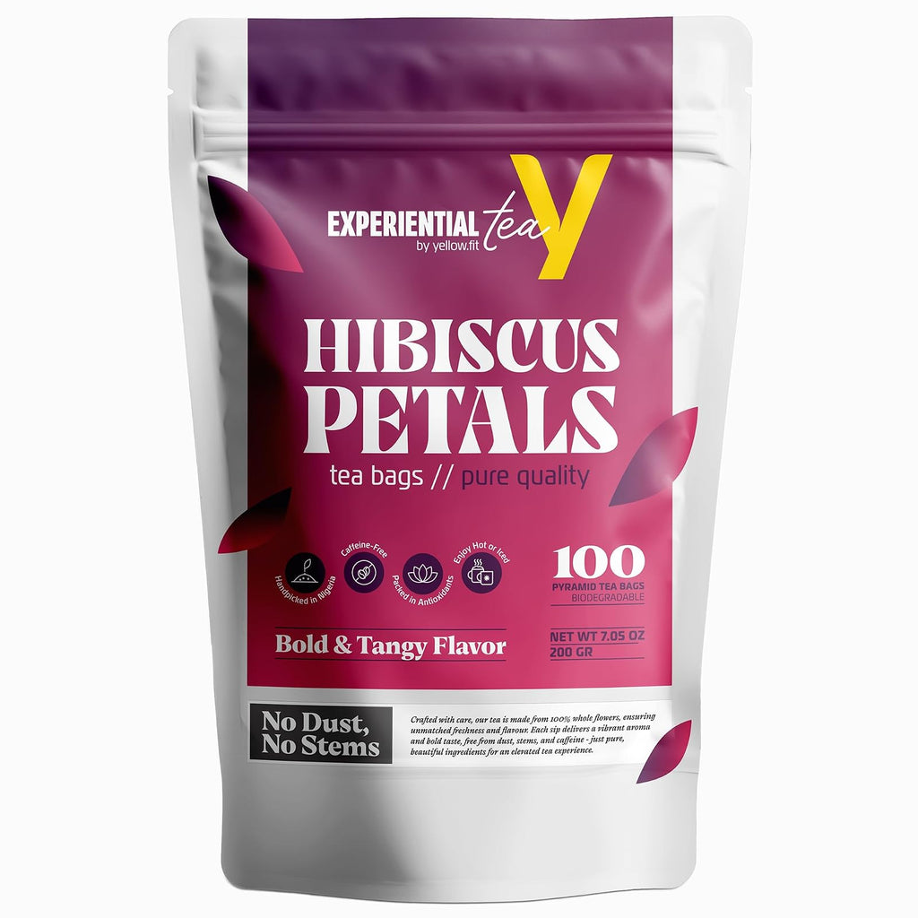 Yellow.fit hibiscus tea bags