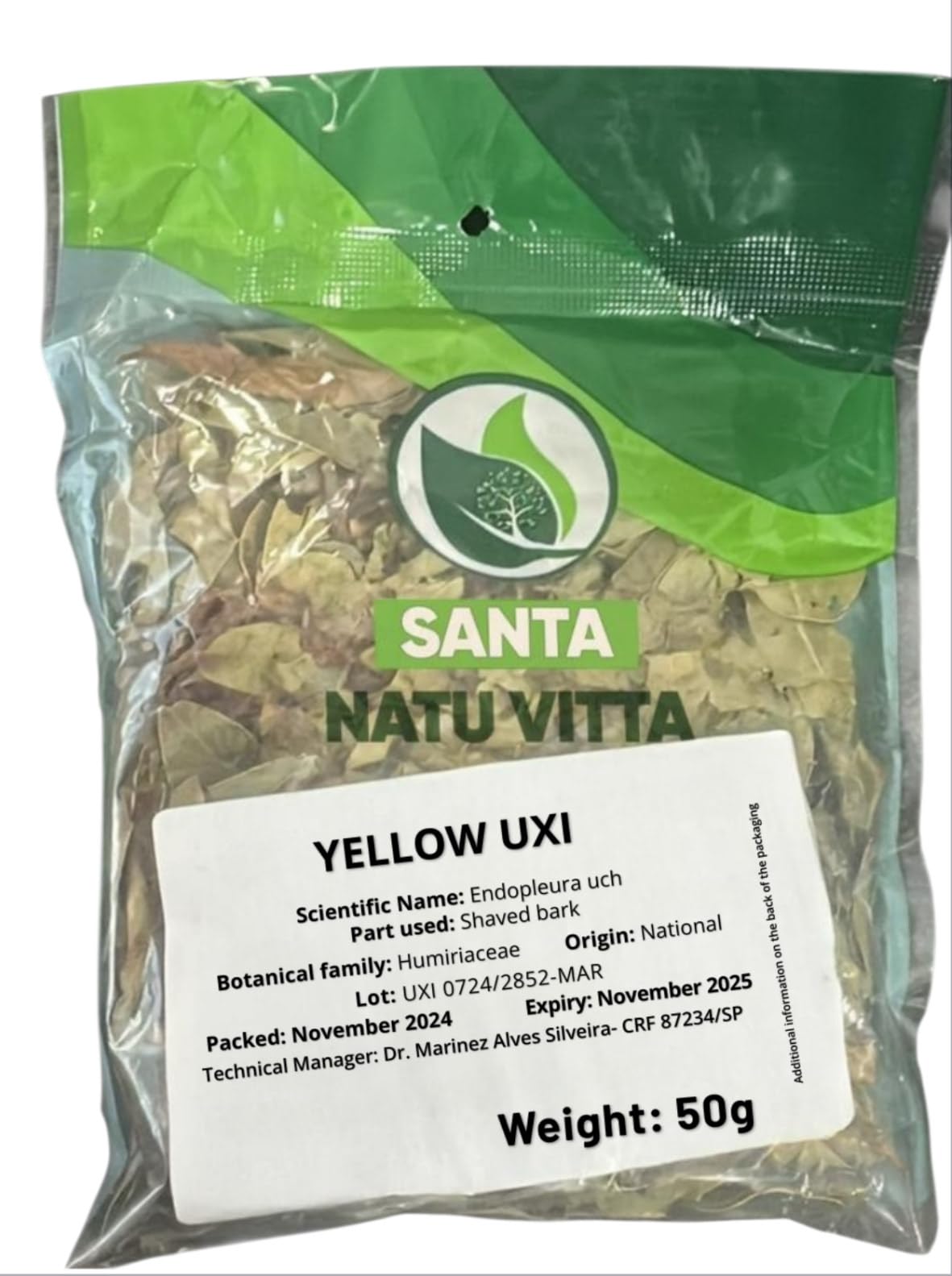 Yellow Uxi herbal tea loose leaves