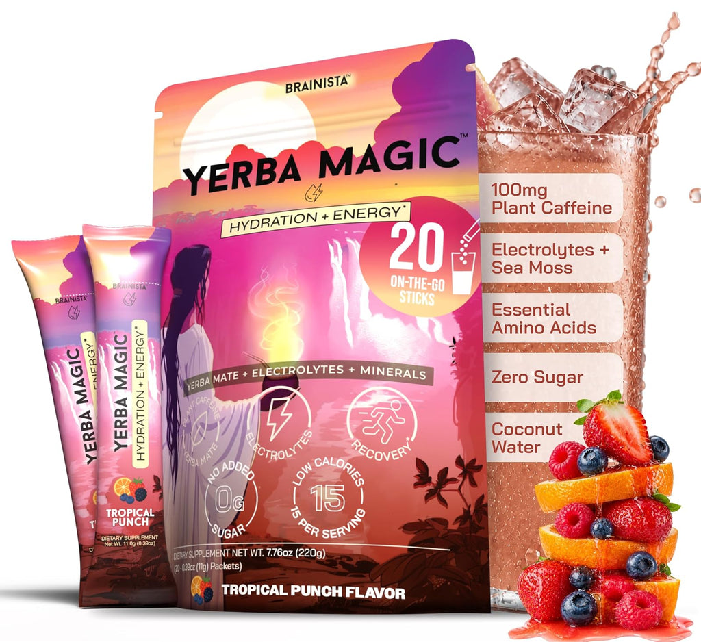 Yerba Magic electrolyte packets tropical