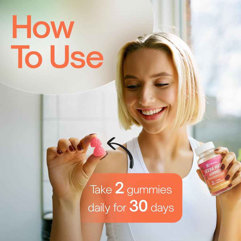 Yerba Mate herbal gummies for focus