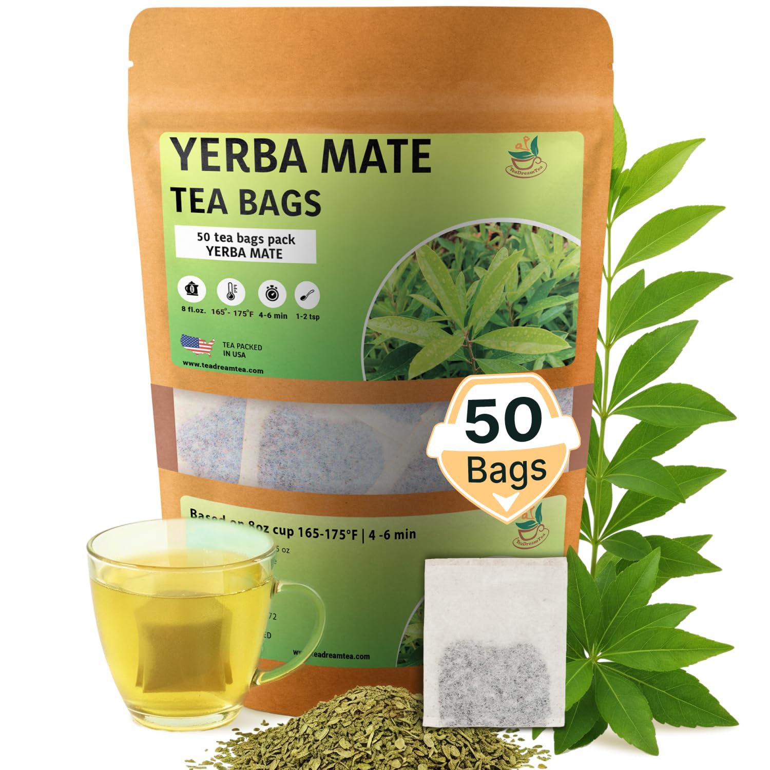 Yerba Mate herbal tea bags
