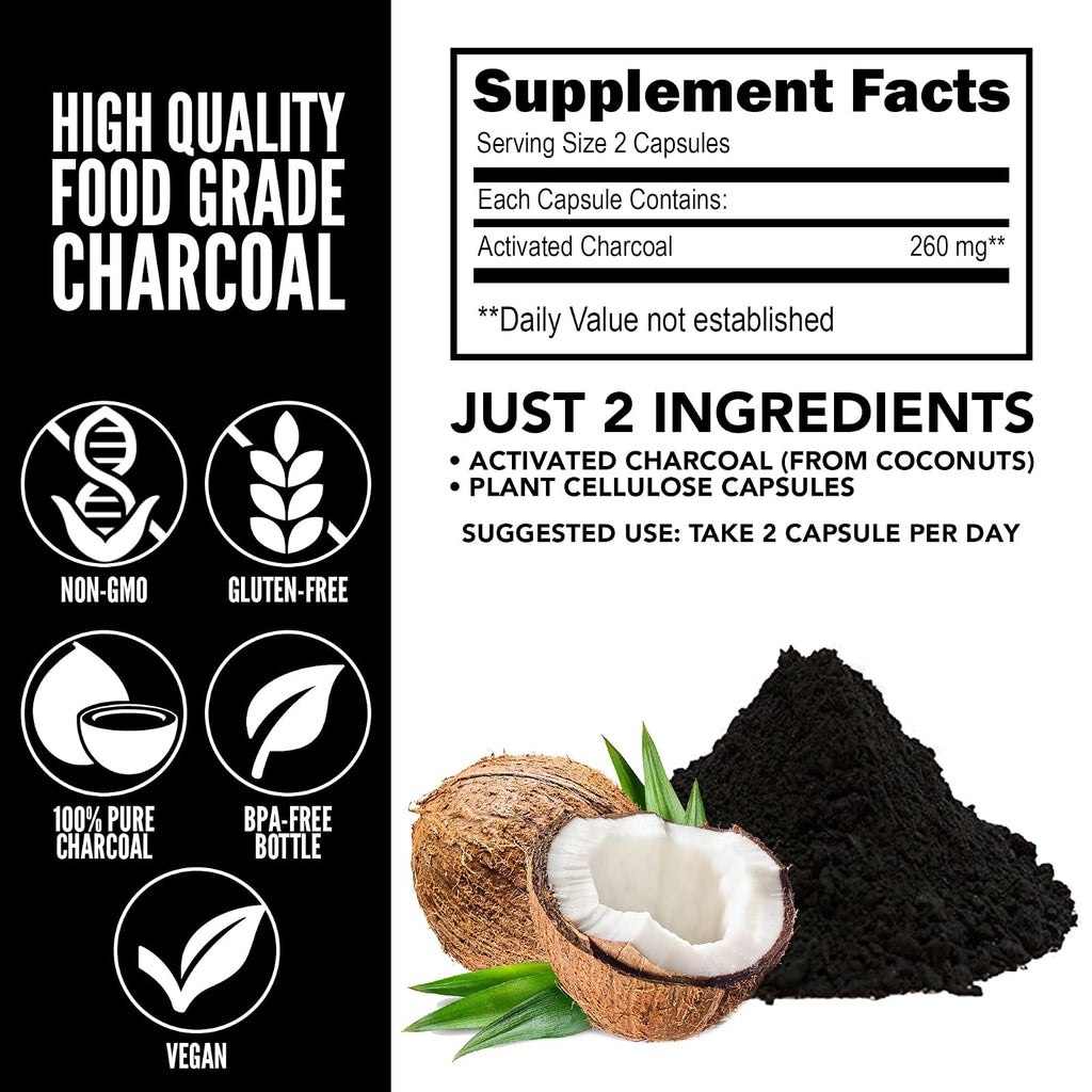 Yerba Prima charcoal for gut wellness