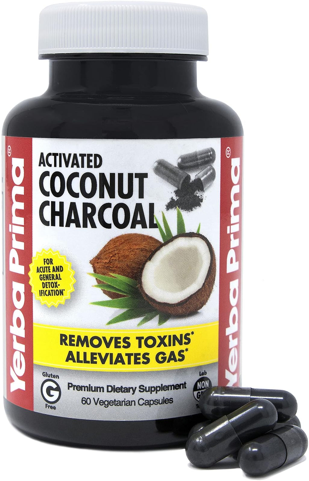 Yerba Prima coconut charcoal capsules