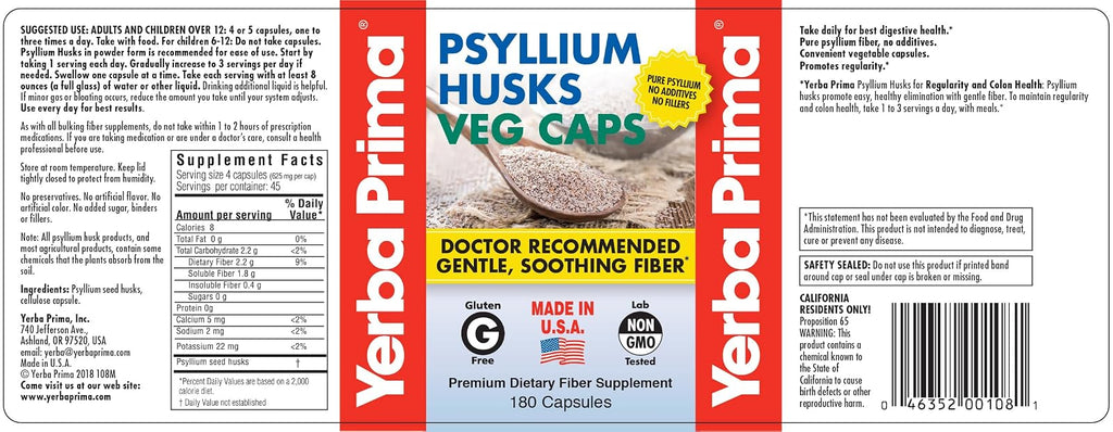 Yerba Prima fiber capsules benefits