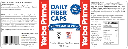 Yerba Prima fiber for regularity