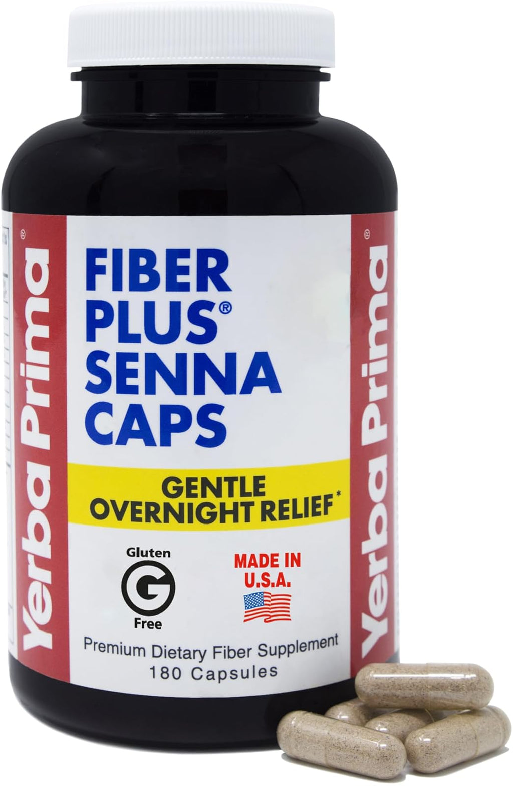 Yerba Prima Fiber Plus Senna capsules