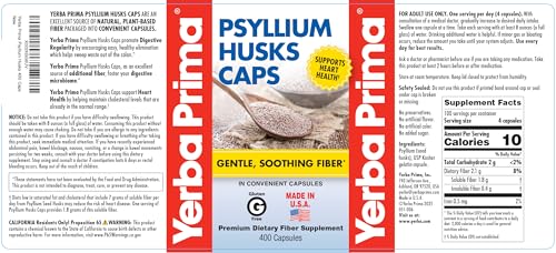 Yerba Prima psyllium for gut health