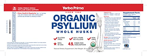 Yerba Prima psyllium for healthy lifestyle