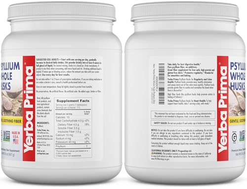 Yerba Prima psyllium for weight management